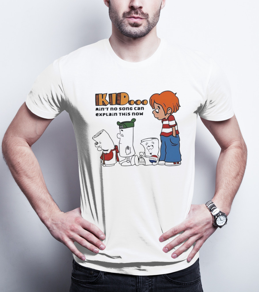 Kid Ain't No Song Can Explain This Now Retro Cartoon T-Shirt