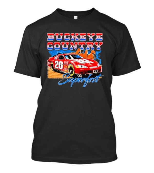 Buckeye Country Superfest 2026 Racing Car 26 T-Shirt