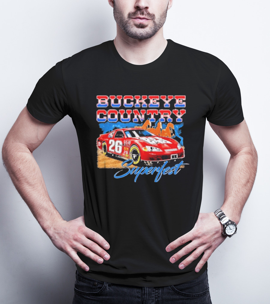 Buckeye Country Superfest 2026 Racing Car 26 T-Shirt