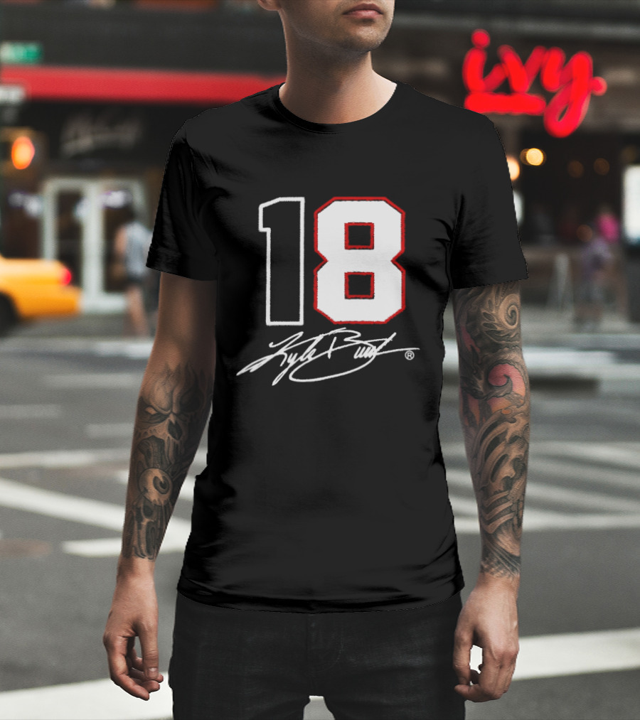 Denny Hamlin Kyle Busch 18 NASCAR Cup Series Racing Signature T-Shirt