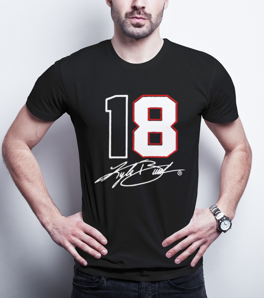 Denny Hamlin Kyle Busch 18 NASCAR Cup Series Racing Signature T-Shirt