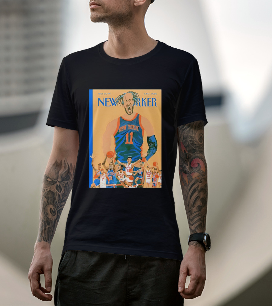 New York Knicks The New Yorker June 2026 Cover T-Shirt