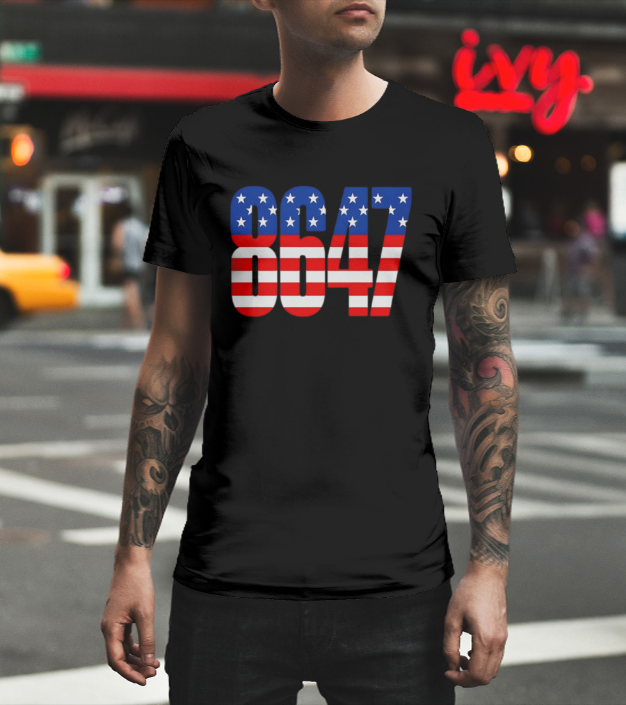 Patriotic American Flag 8647 Independence Day Stars And Stripes T-Shirt