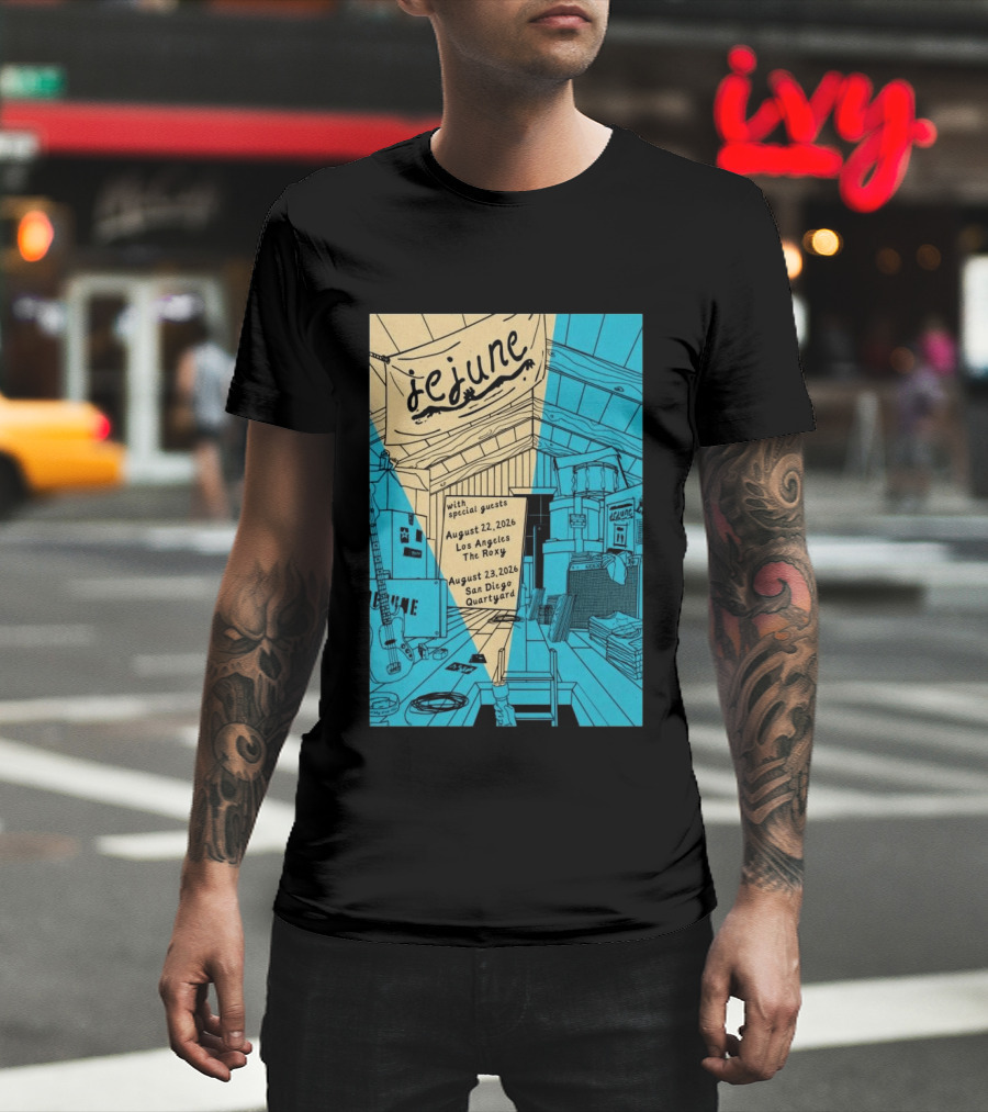 Jejune August 22 2026 Los Angeles The Roxy With Special Guests T-Shirt