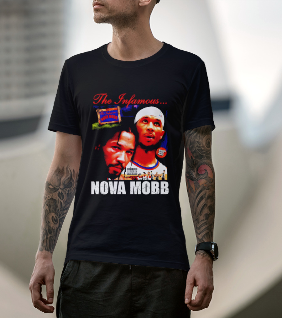 Josh Hart Jalen Brunson The Infamous Nova Mobb New York Knicks NBA 2026 T-Shirt