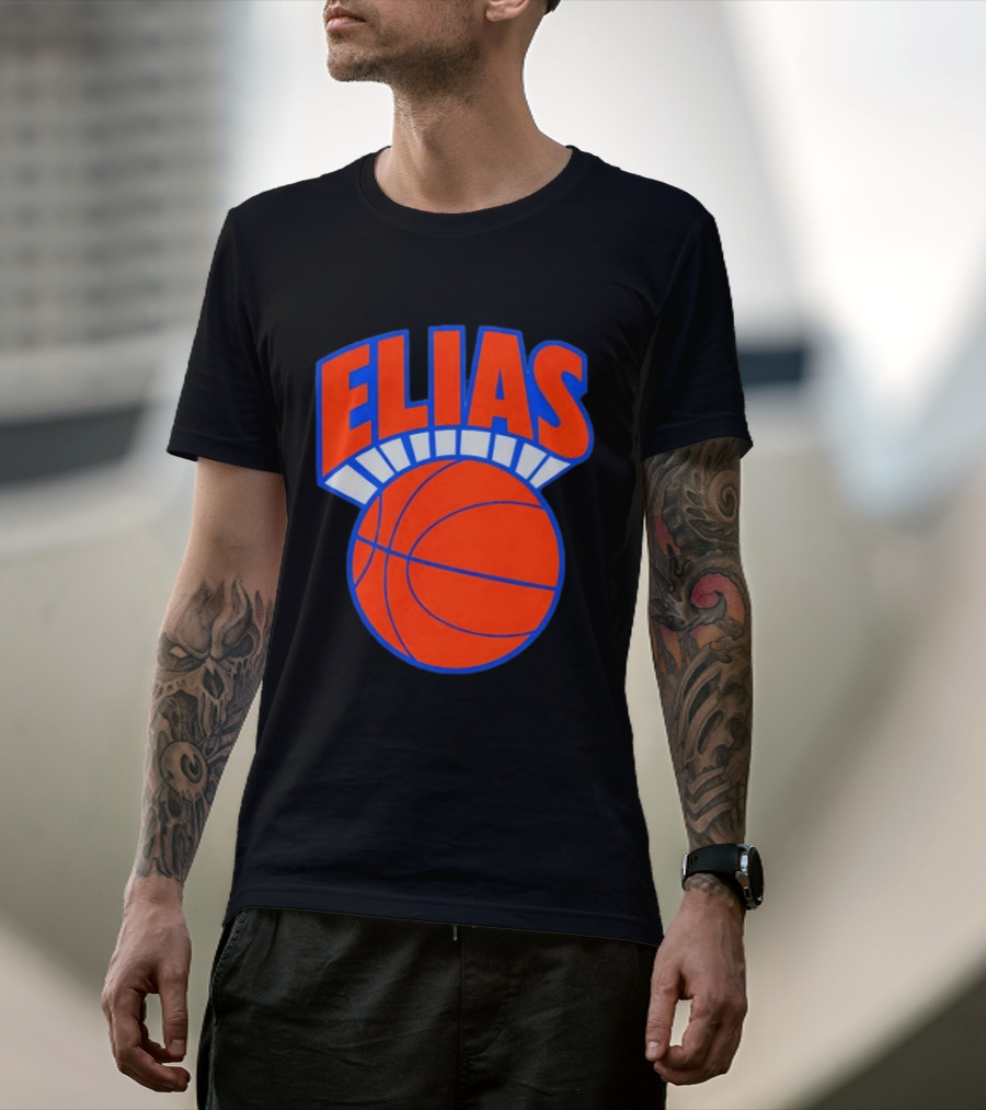 Elias Knickerbocker New York Knicks Basketball T-Shirt