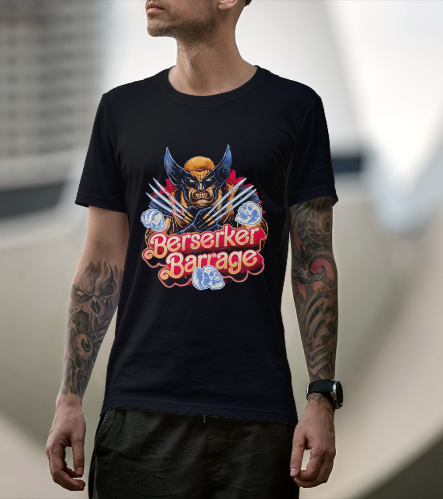 Berserker Barrage Wolverine Claw Attack Mode T-Shirt