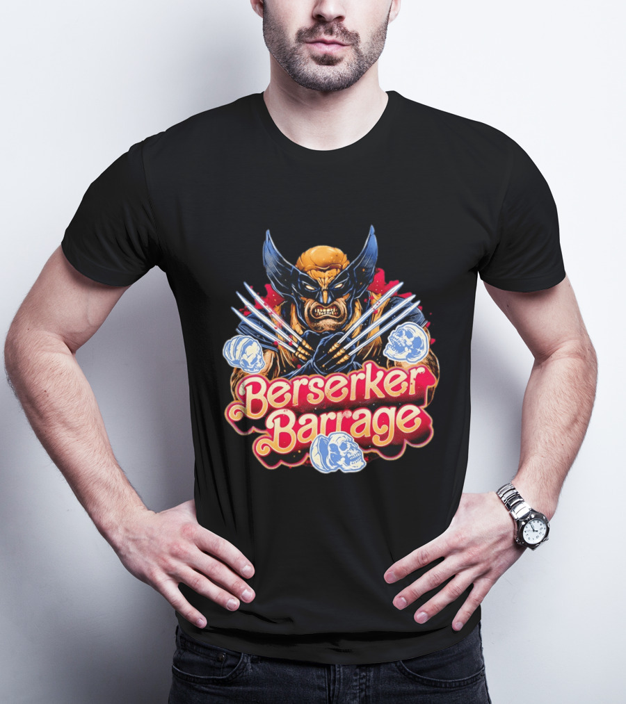 Berserker Barrage Wolverine Claw Attack Mode T-Shirt