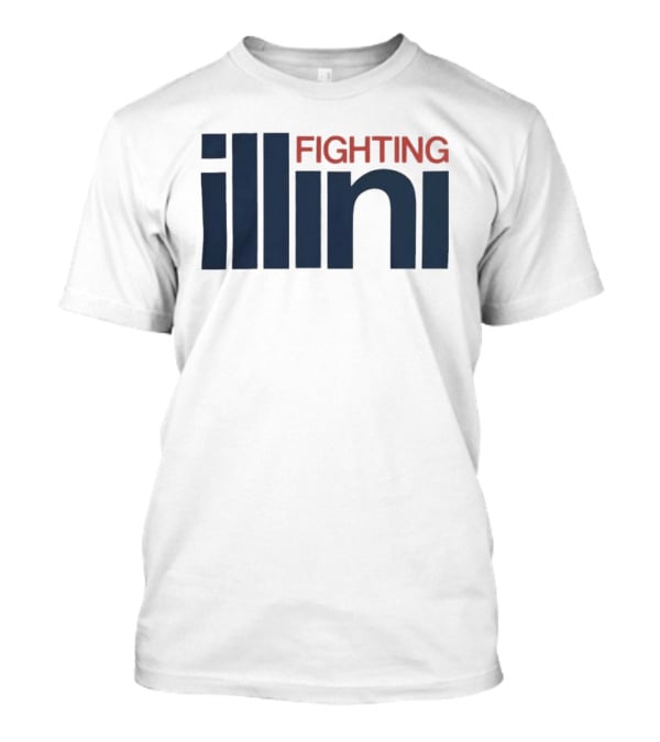 Illinois Fighting Illini Navy Blue And Orange T-Shirt