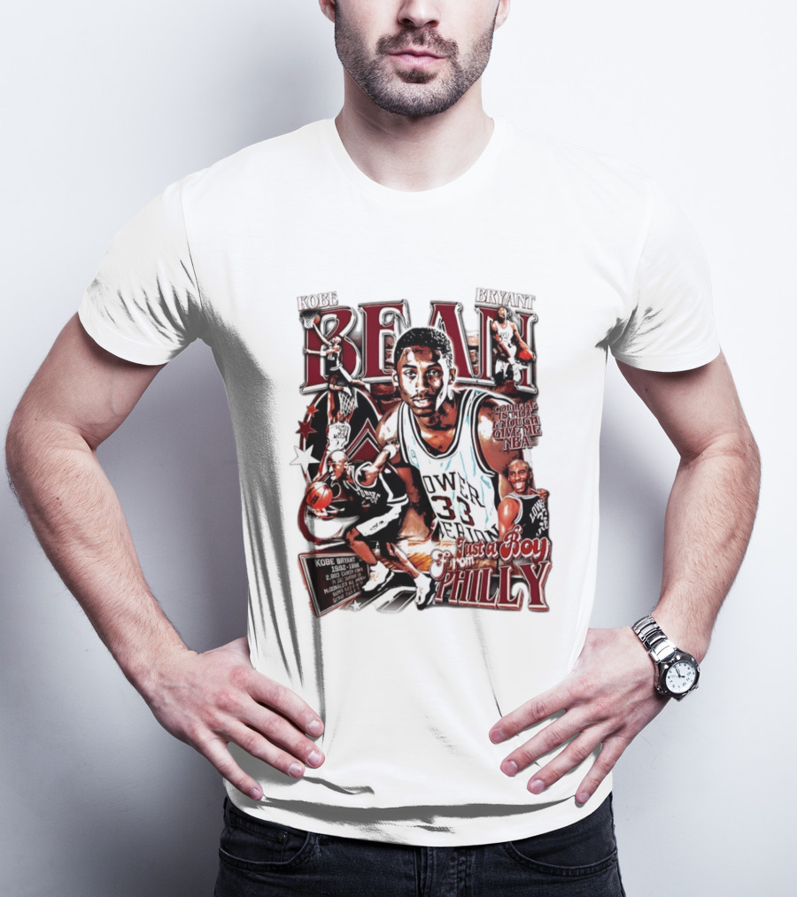Kobe Bryant Bean Lower Merion High School Just A Boy From Philly 33 Jersey Basketball Legends T-Shirt