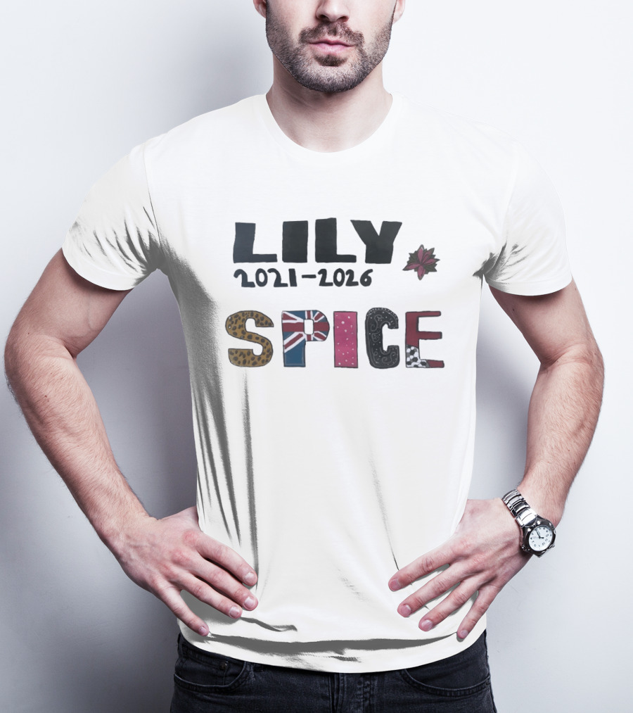 Lily Spice 2021 2026 Viva Forever I Will Be Waiting Everlastingly Like The Sun British Flag Leopard Print Flower T-Shirt