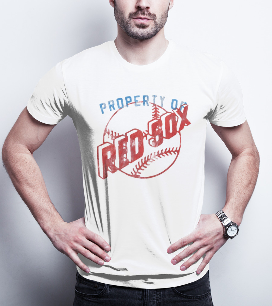 Property Of Boston Red Sox Cooperstown Baseball Classic Red Sox XXL T-Shirt