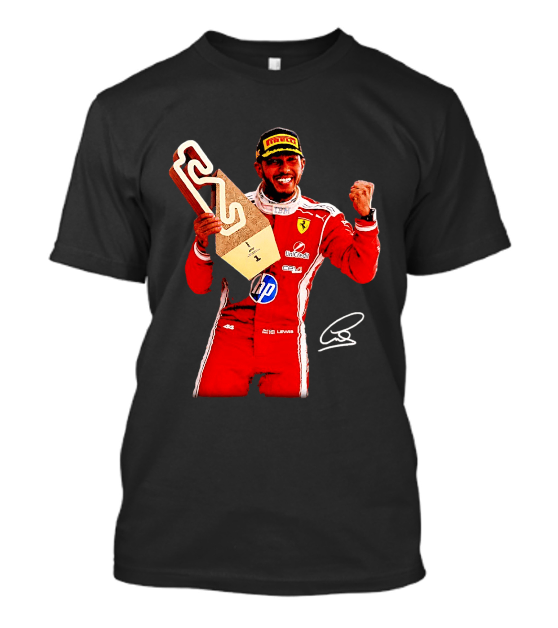 Lewis Hamilton Ferrari Racing Champion Pirelli Winner Remember Who You Are T-Shirt