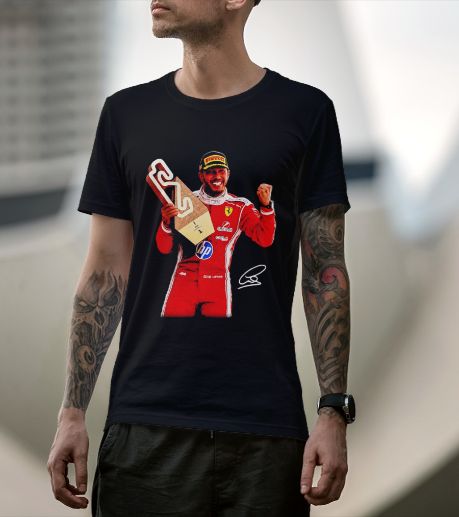 Lewis Hamilton Ferrari Racing Champion Pirelli Winner Remember Who You Are T-Shirt