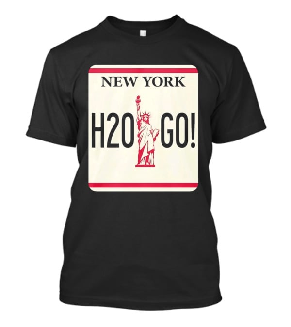 New York H2O Go License Plate Statue Of Liberty T-Shirt