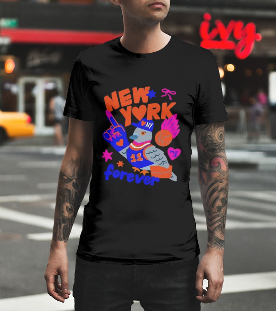 New York Knicks Jalen Brunson Pigeon Love Forever T-Shirt