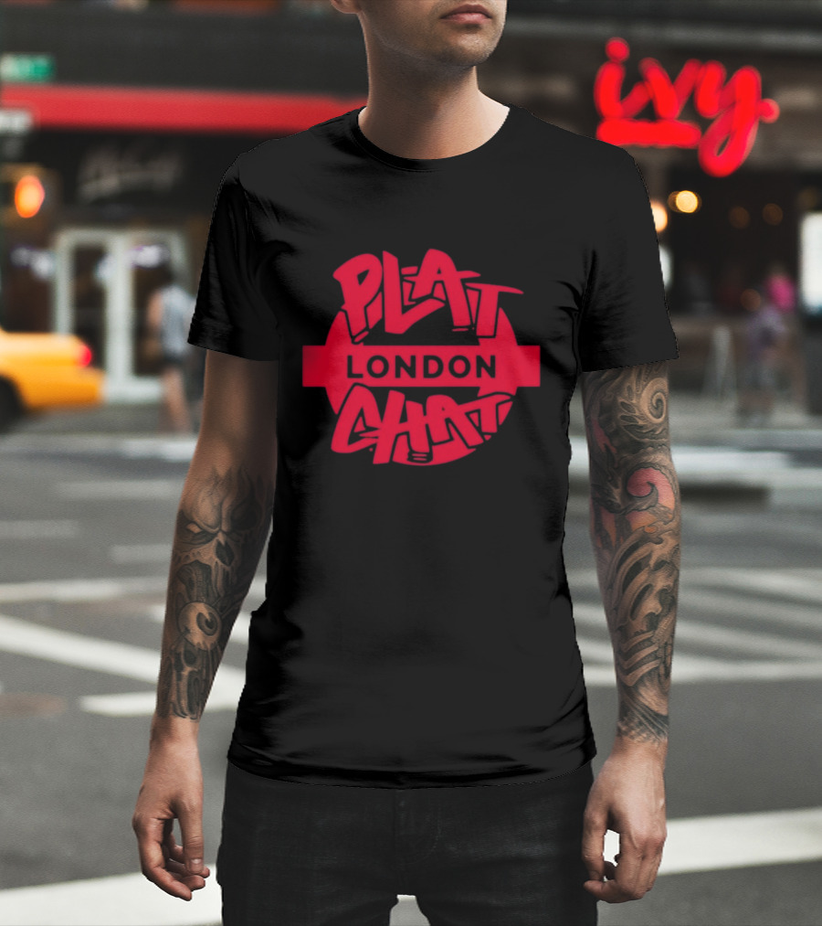 Plat Chat London Red Circular T-Shirt