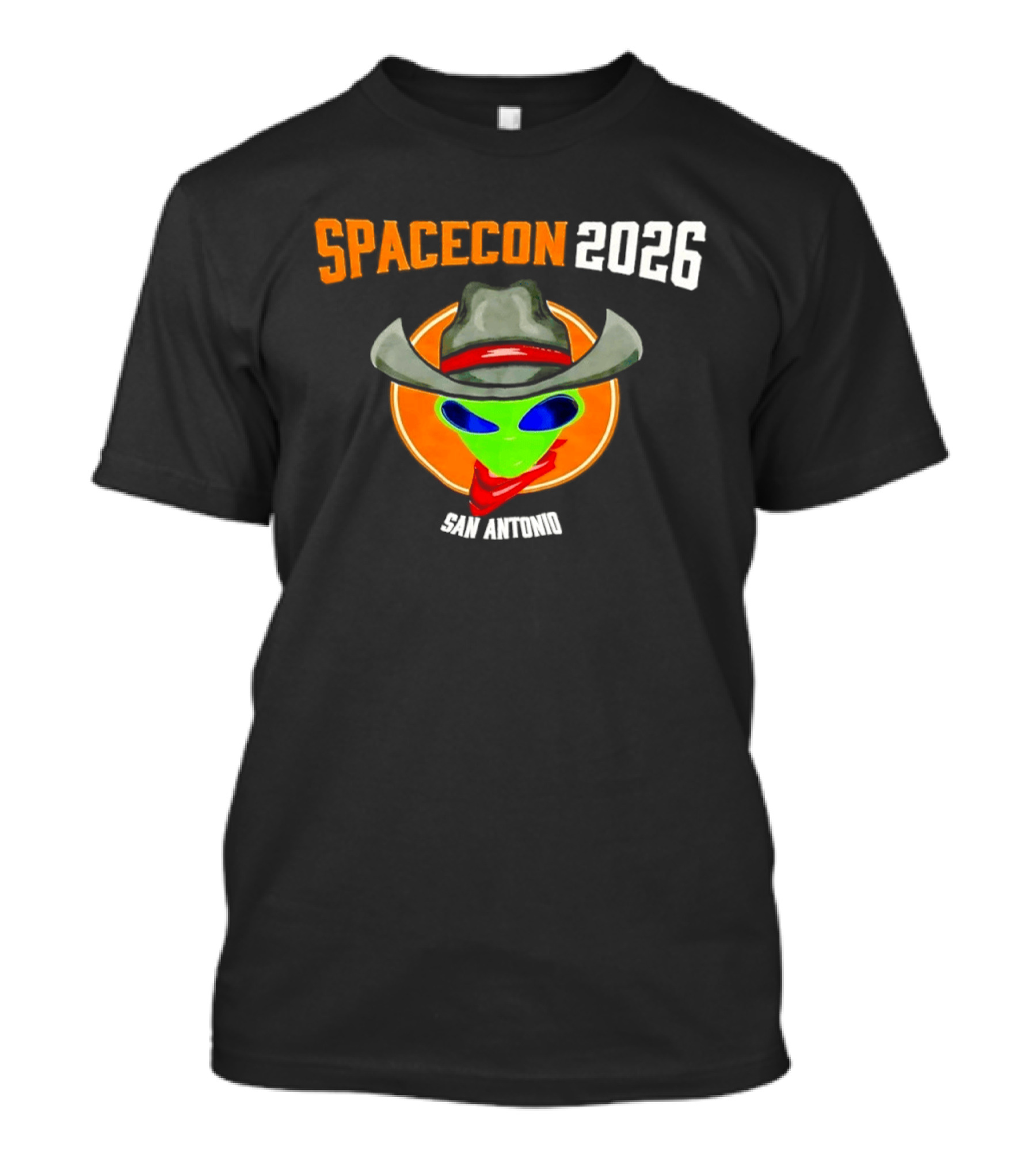 Spacecon 2026 San Antonio Alien Cowboy T-Shirt