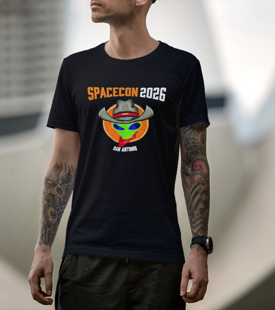 Spacecon 2026 San Antonio Alien Cowboy T-Shirt