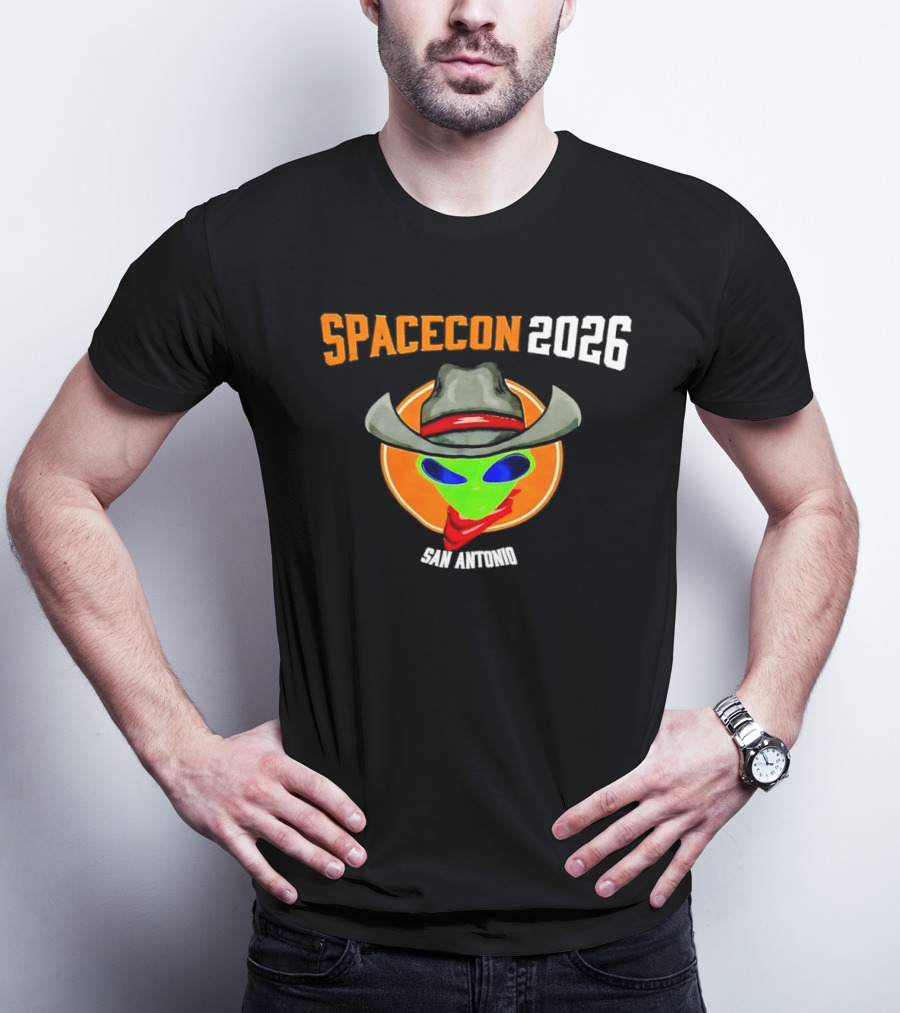 Spacecon 2026 San Antonio Alien Cowboy T-Shirt
