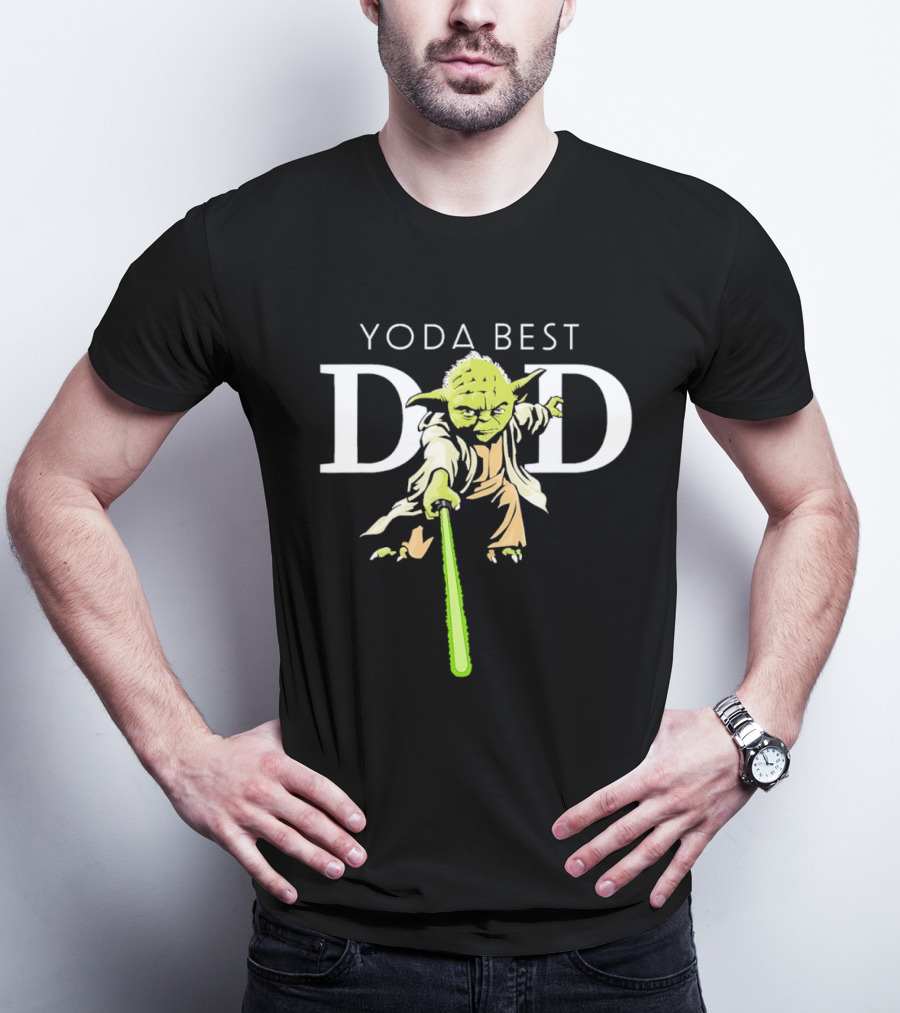 Star Wars Yoda Best Dad Jedi Master Father's Day T-Shirt