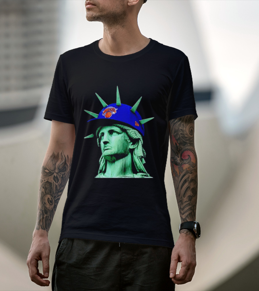Statue Of Liberty New York Knicks Hat T-Shirt