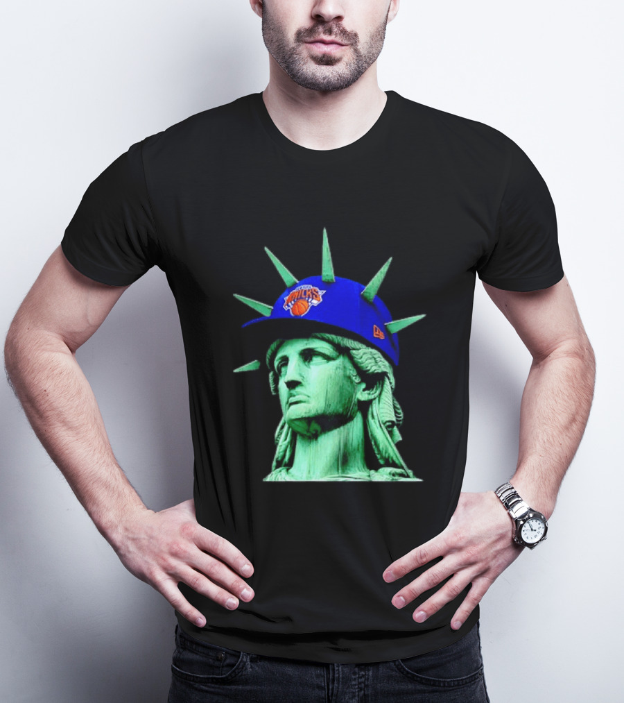 Statue Of Liberty New York Knicks Hat T-Shirt