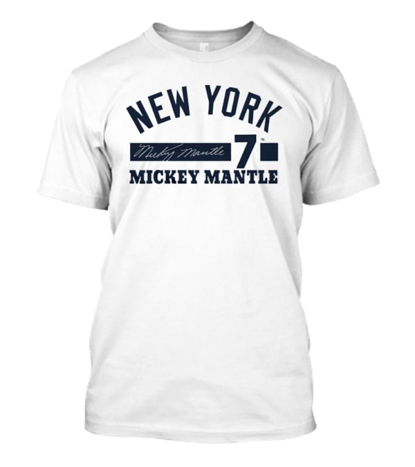 New York Yankees Mickey Mantle Number 7 T-Shirt