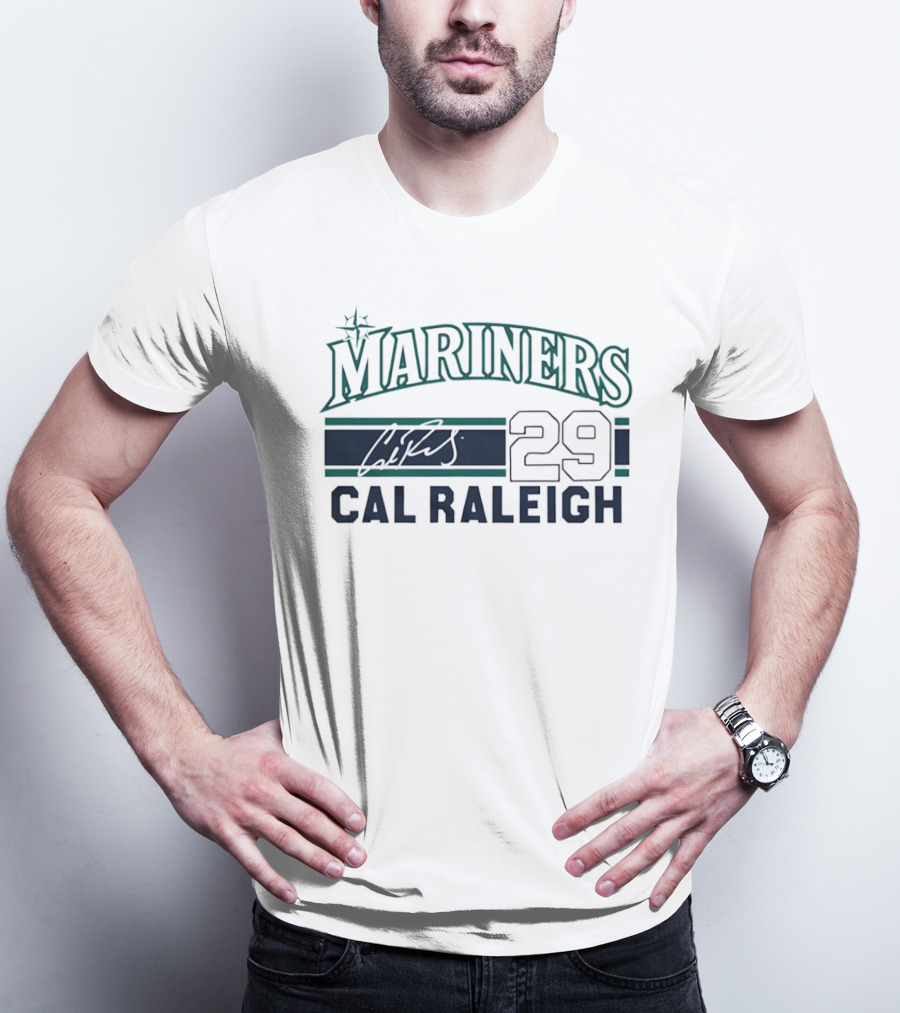 Seattle Mariners Mariners 29 Cal Raleigh T-Shirt