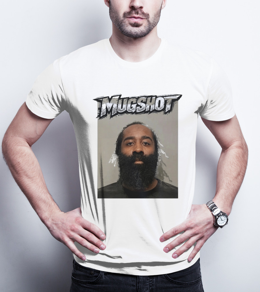 James Harden Shot Graphic Black And White T-Shirt