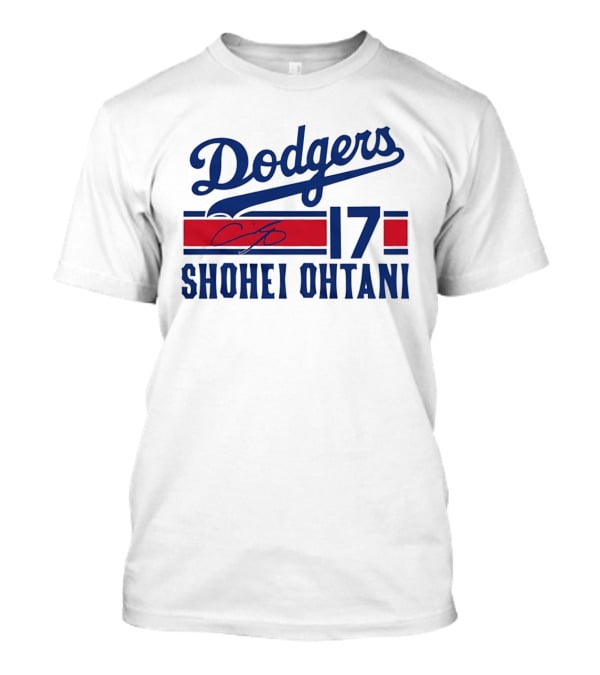 Dodgers Shohei Ohtani 17 Signature Number T-Shirt