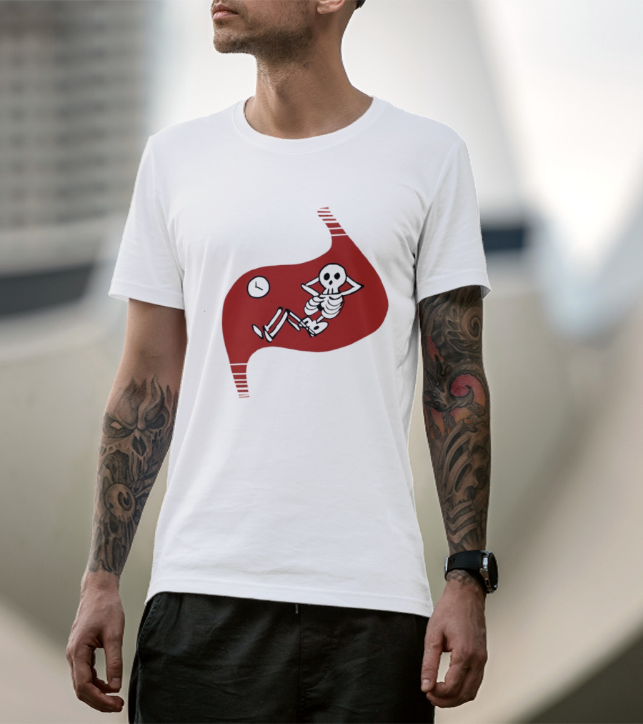 Tummy Time Skeleton With Fitness T-Shirt