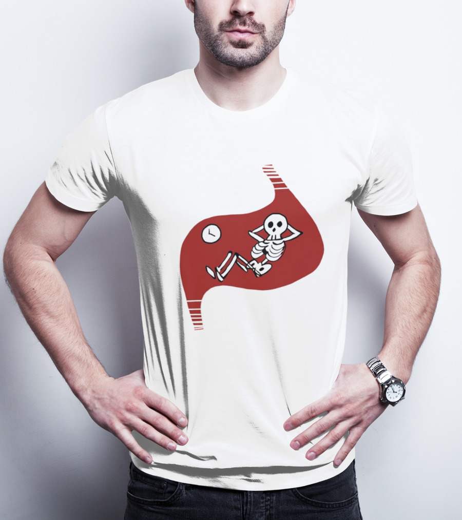 Tummy Time Skeleton With Fitness T-Shirt