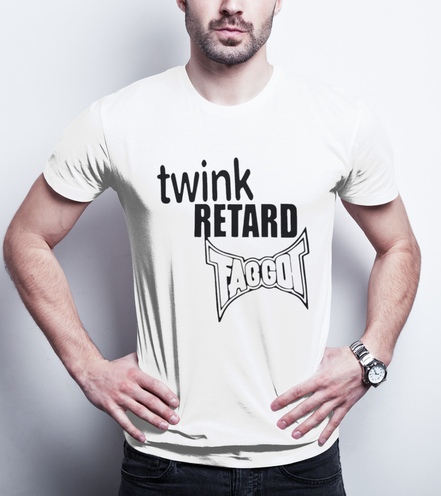 Twink Retard Faggot And I Have A Gun T-Shirt