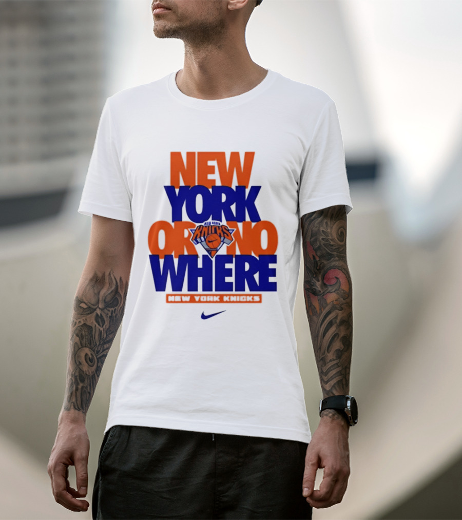New York Or Nowhere New York Knicks 2026 AJ1 T-Shirt