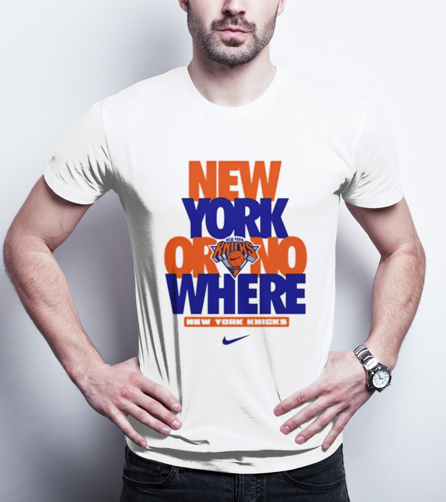 New York Or Nowhere New York Knicks 2026 AJ1 T-Shirt