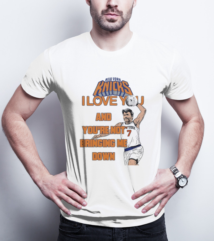 Vampire Weekend New York Knicks I Love You And You're Not Bringing Me Down Basketball Player T-Shirt