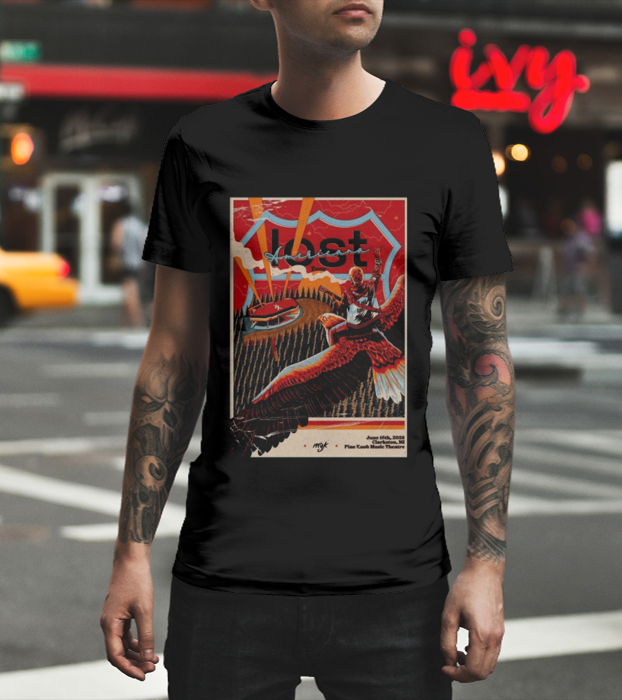 MCK Lost Americana Tour June 16 2026 Clarkston MI Pine Knob Music Theatre T-Shirt
