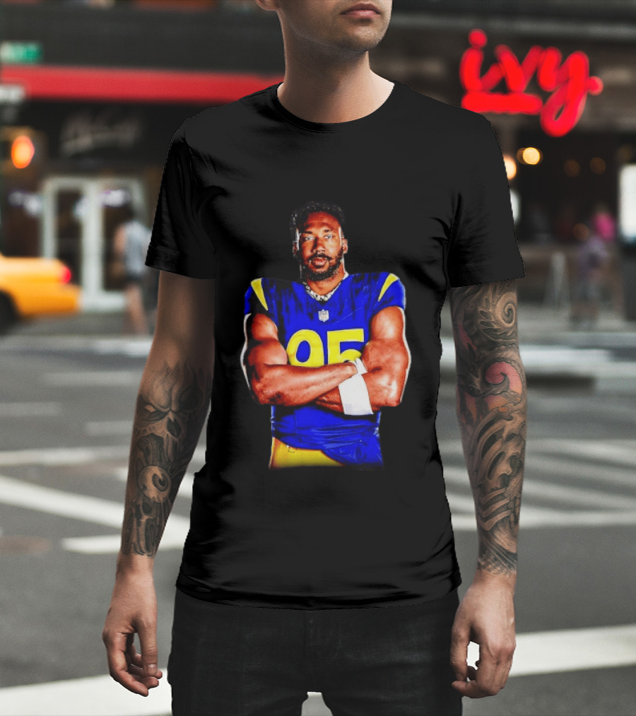Myles Garrett 95 Los Angeles Rams Football Sports Fan T-Shirt