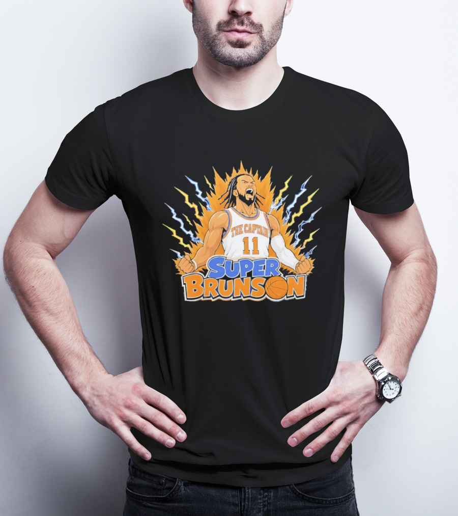 New York Knicks Super Brunson The Captain Son Goku T-Shirt