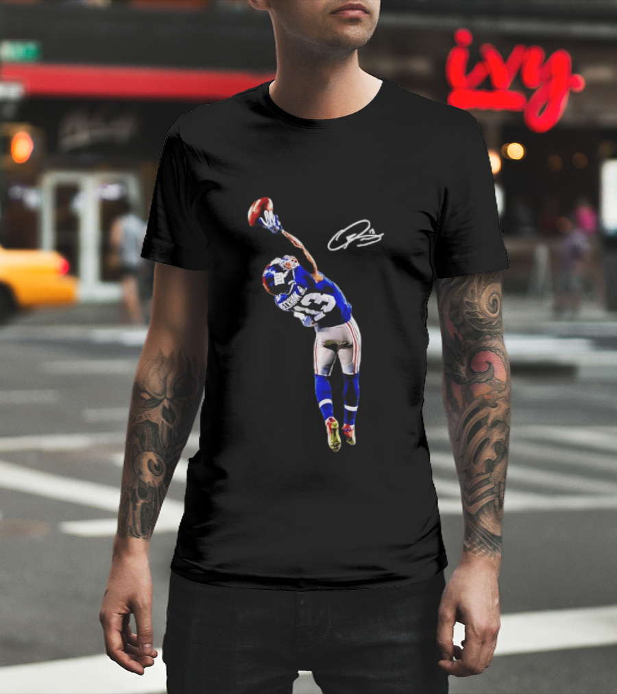 Odell Beckham Jr. Iconic One Handed Catch New York Giants 13 T-Shirt