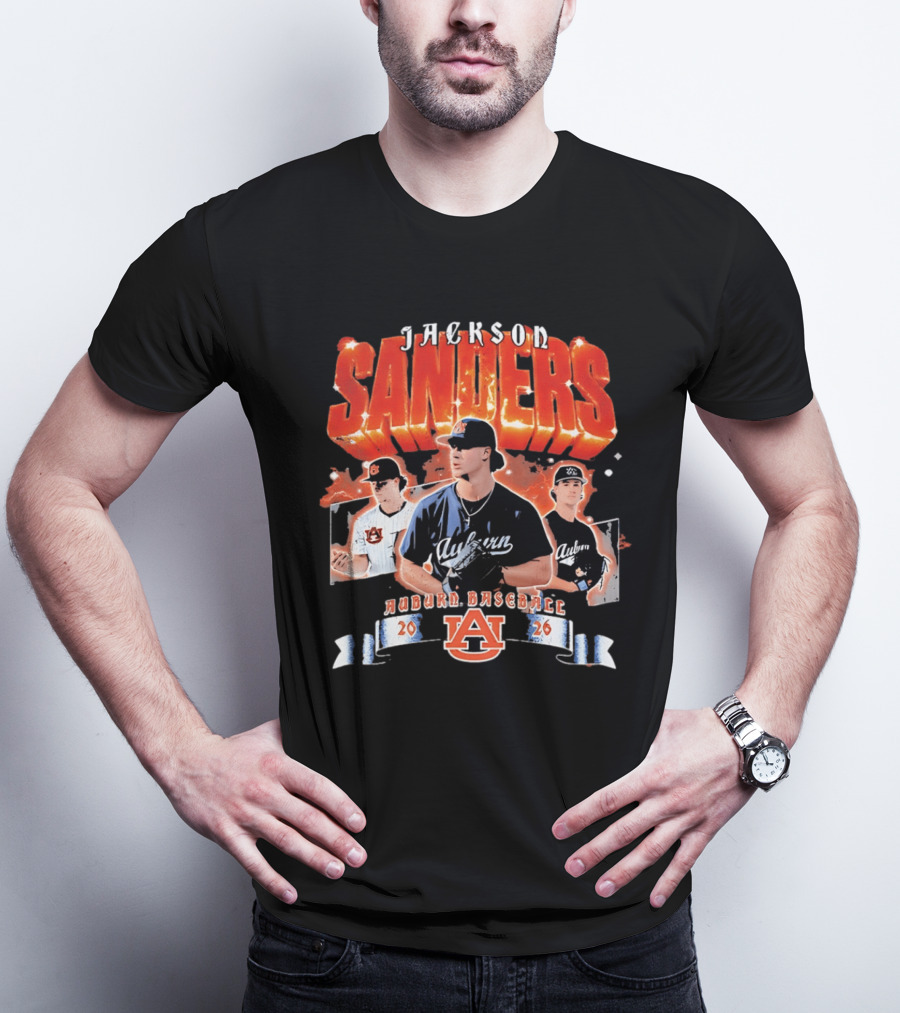 Jackson Sanders Auburn Baseball 2026 T-Shirt