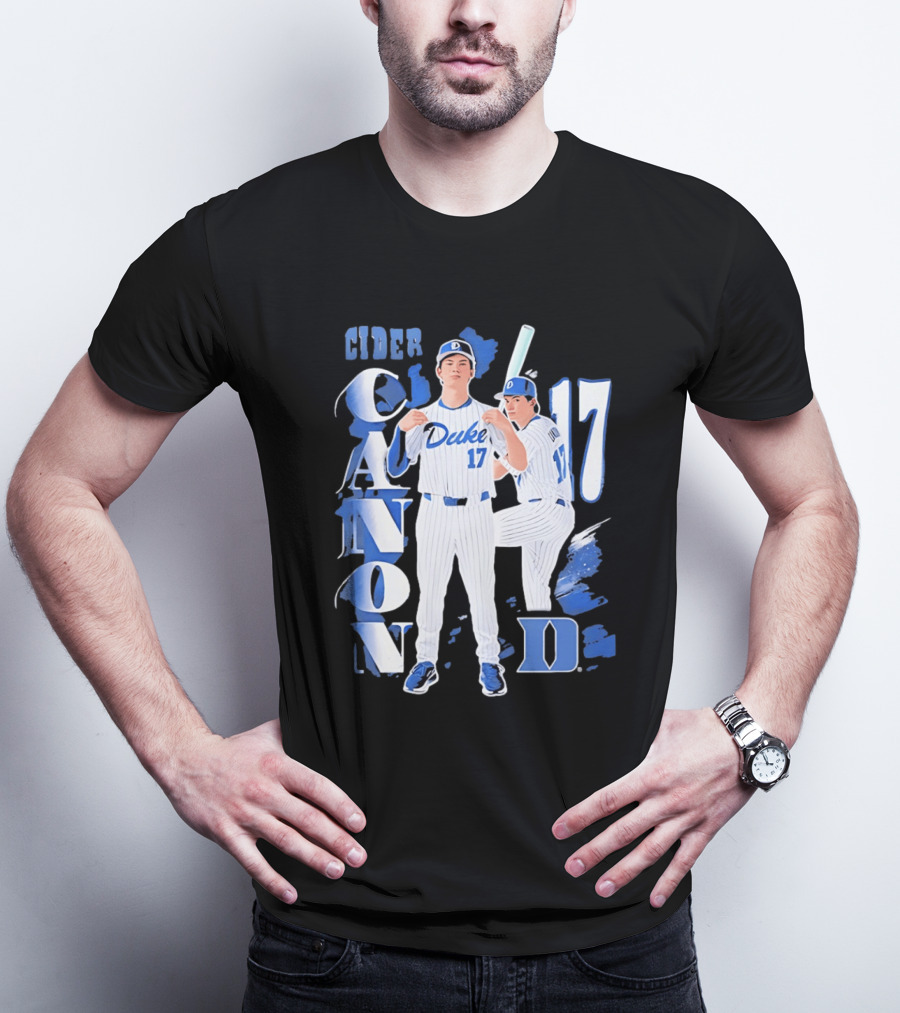 Duke Blue Devils Cider Canon 17 Baseball Team T-Shirt