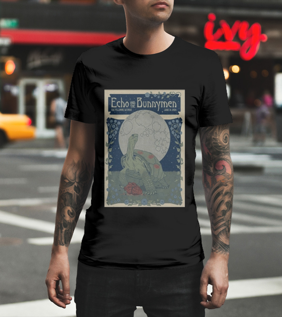 Echo And The Bunnymen The Fillmore Detroit June 16 2026 Turtle Moon T-Shirt