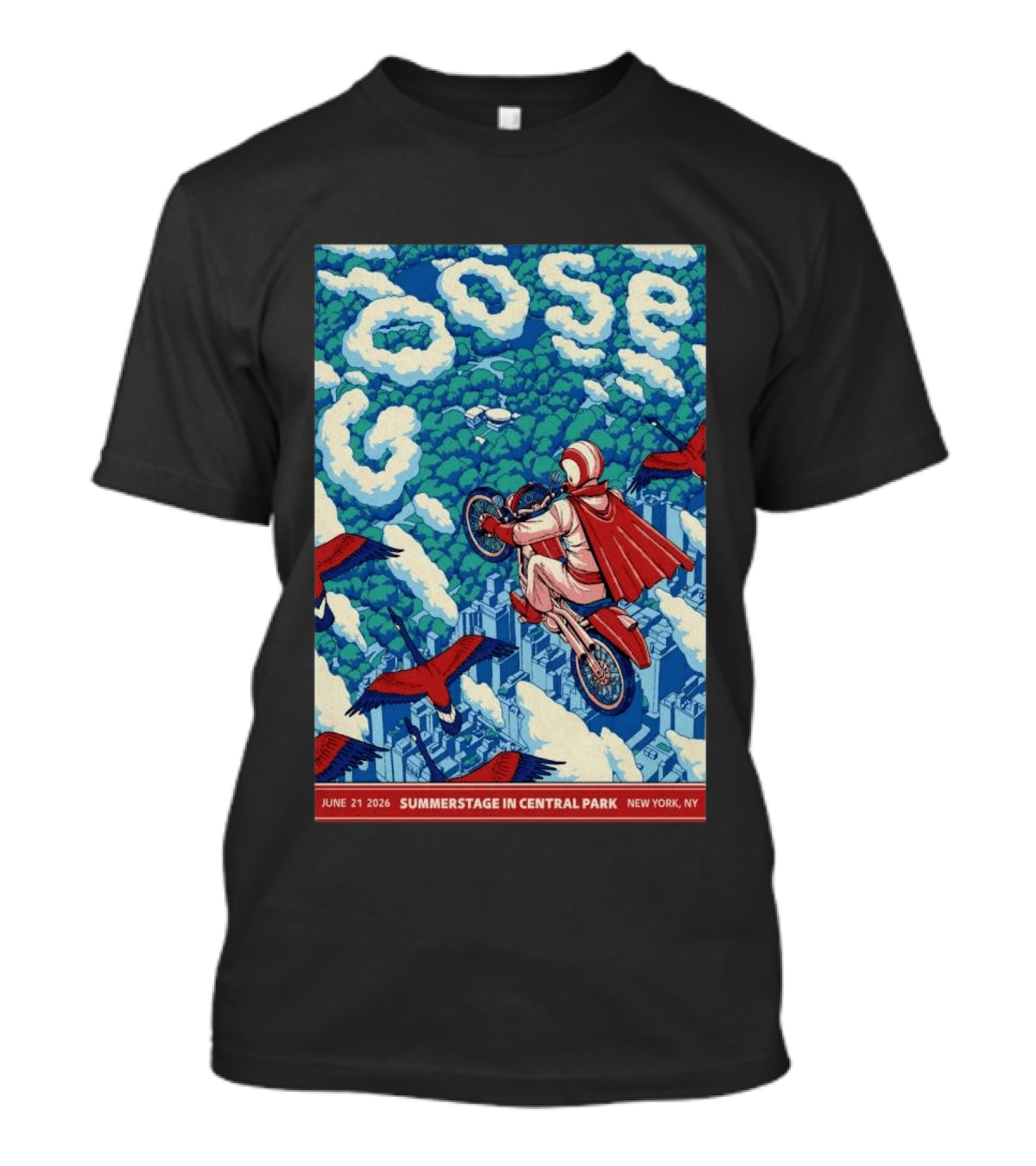 Goose Summerstage Central Park June 21 2026 New York NY T-Shirt