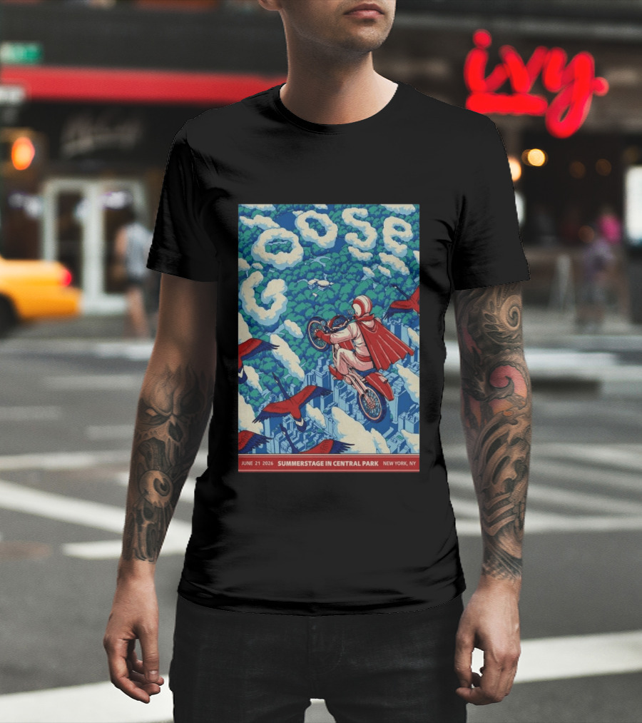 Goose Summerstage Central Park June 21 2026 New York NY T-Shirt