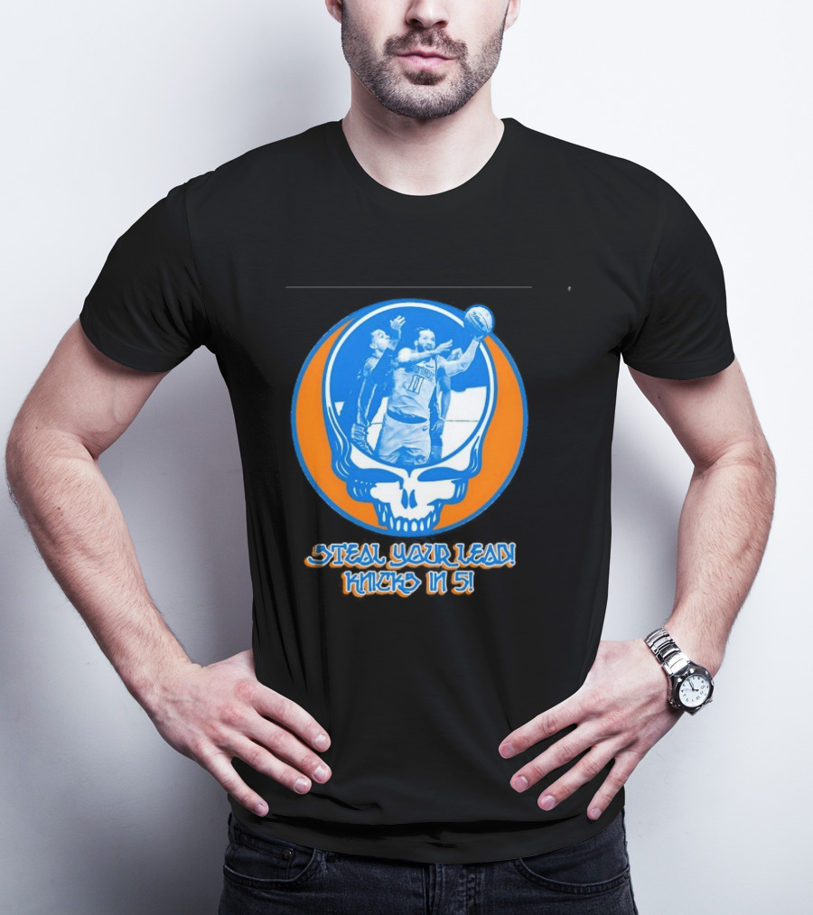 New York Knicks Jalen Brunson Steal Your Lead Knicks In 5 T-Shirt