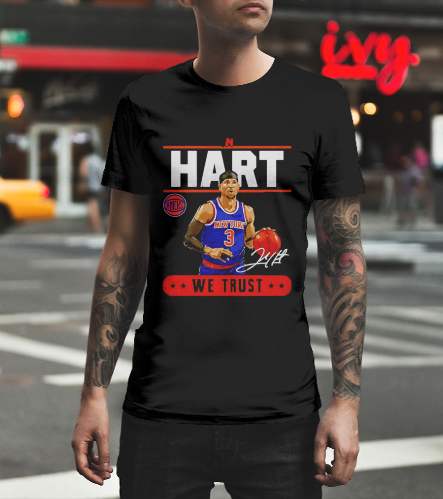 New York Knicks Josh Hart In Hart We Trust Basketball Player T-Shirt