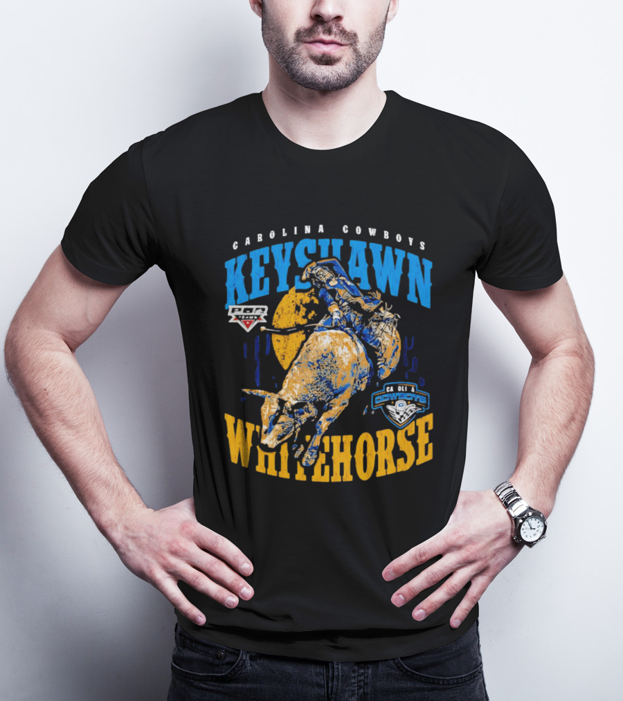 Carolina Cowboys Keyshawn Whitehorse PBR Bull Riding T-Shirt