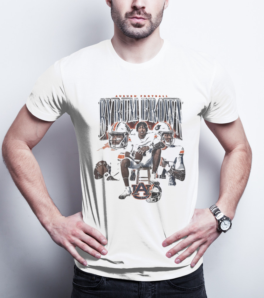 Auburn Football Byrum Brown Auburn Tigers Sports T-Shirt